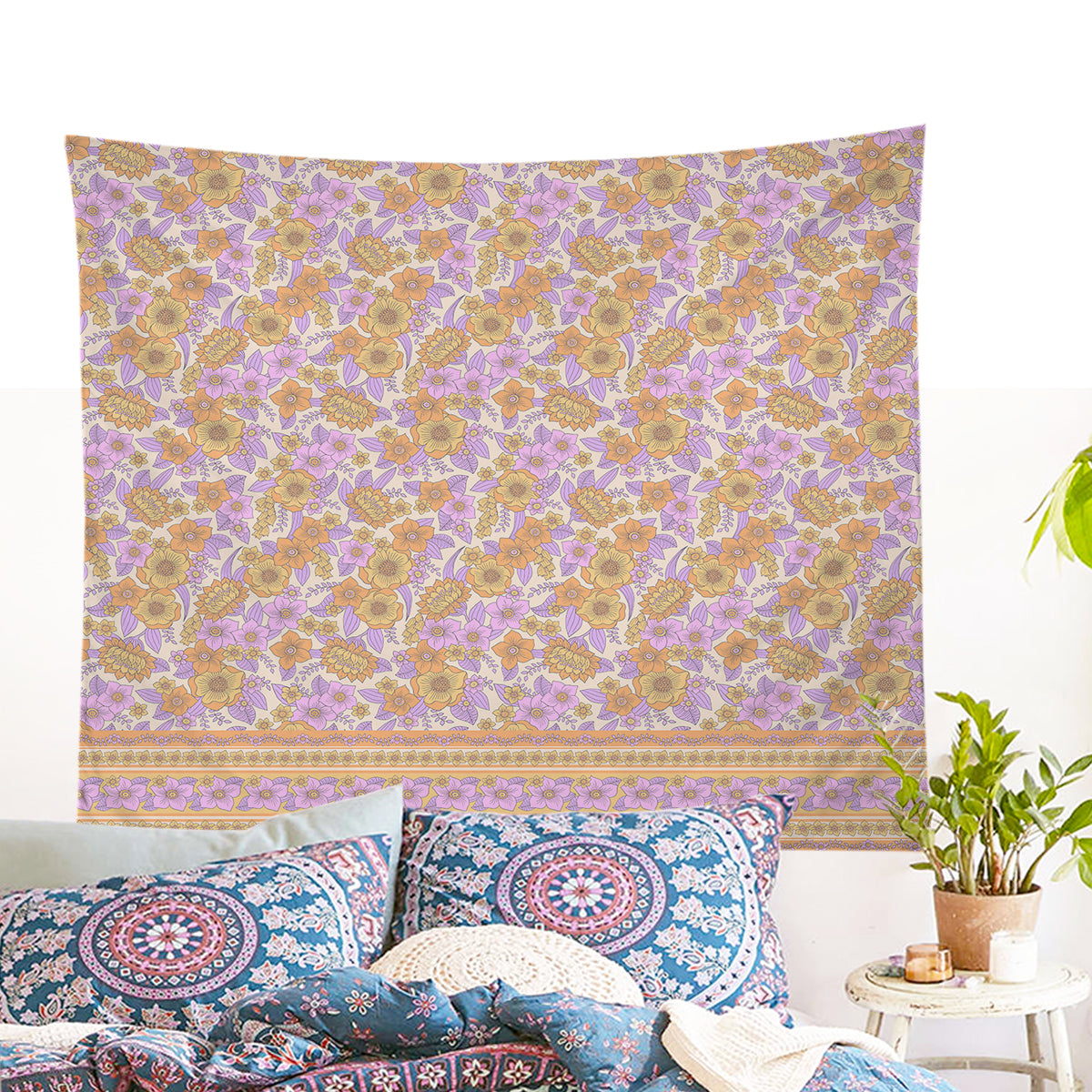 Skye Lilac Wall Tapestry | Bohemian Vibes Australia
