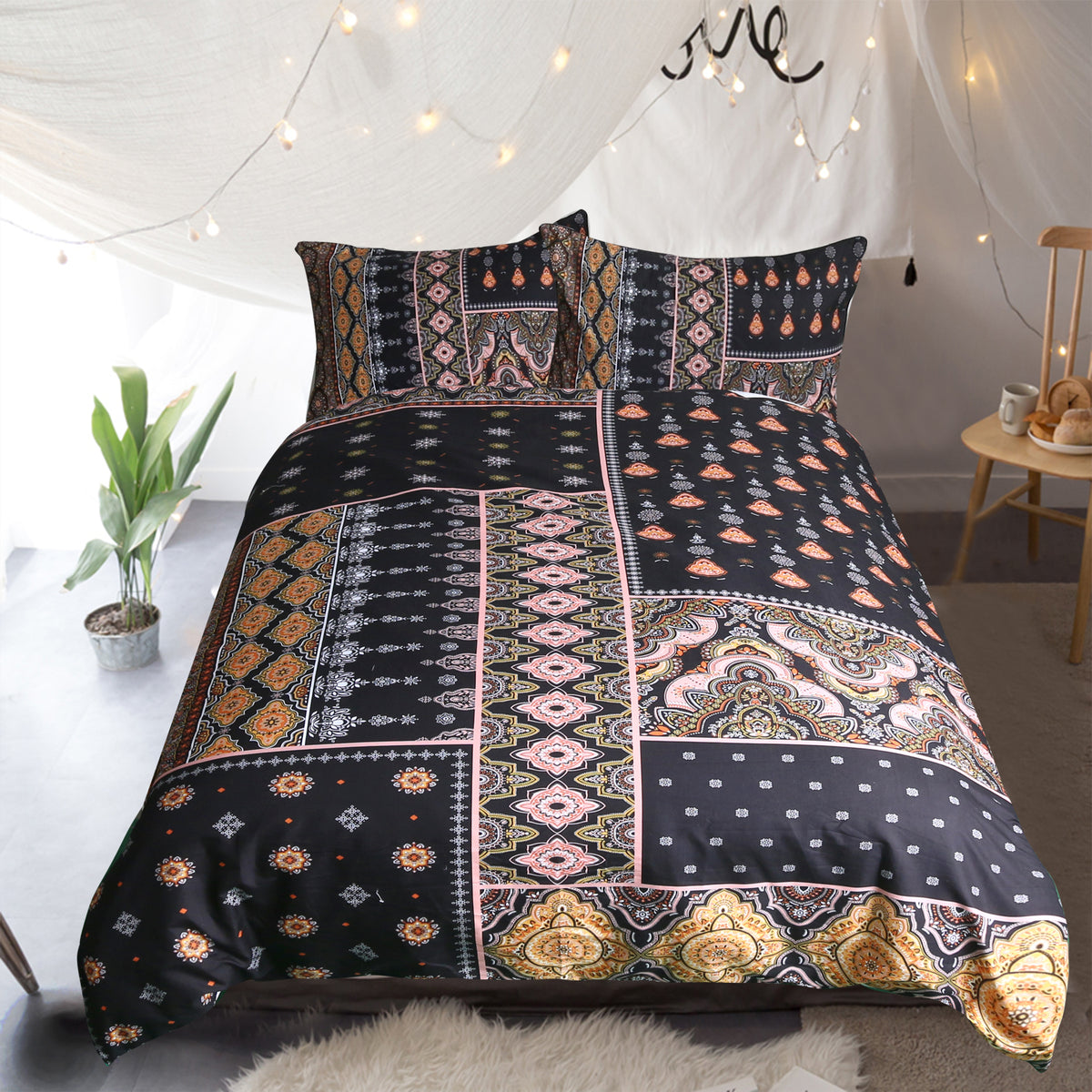 Mandala Patchwork Quilt Cover Set | Bohemian Vibes Australia